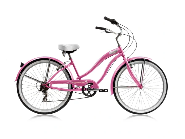 24" Rover 7sp Beach Cruiser Bicycle - USA EBikes Store